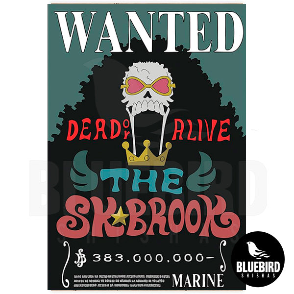 POSTER ONE PIECE WANTED COLECCIONABLE - SK BROOK – BLUEBIRD SHISHAS